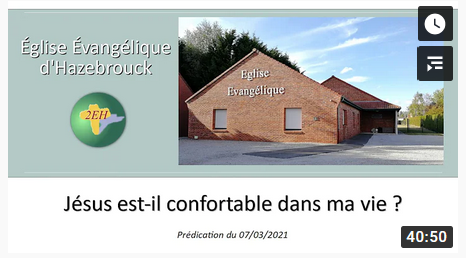 Prédication: Jésus est-il confortable dans ma vie ? – Geek-chrétien.fr